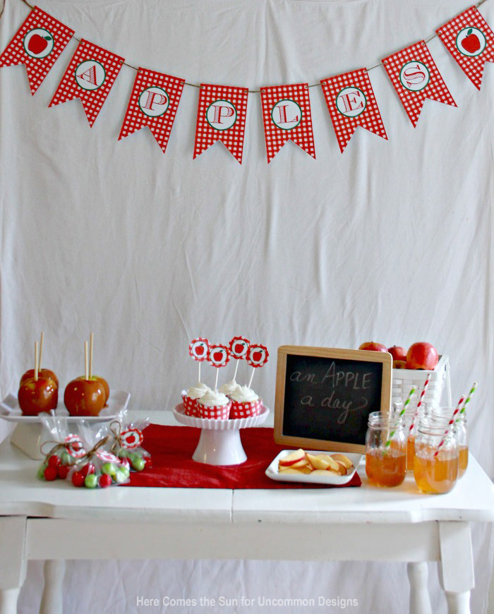 Apple Party Free Printable Pack