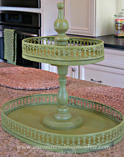DIY Two Tiered Tray - Uncommon Designs